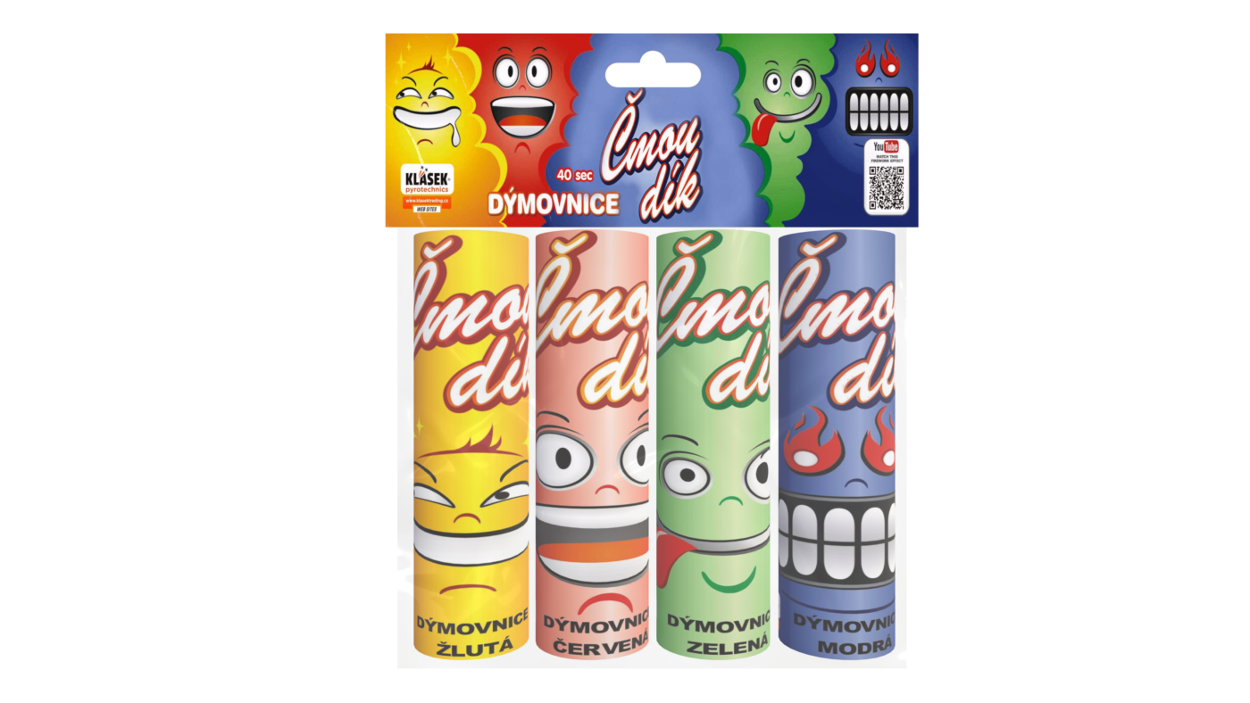 Dymovnice Čmoudík - 4ks za 5,60 € | Zábavná PyrotechnikaZilina.sk
